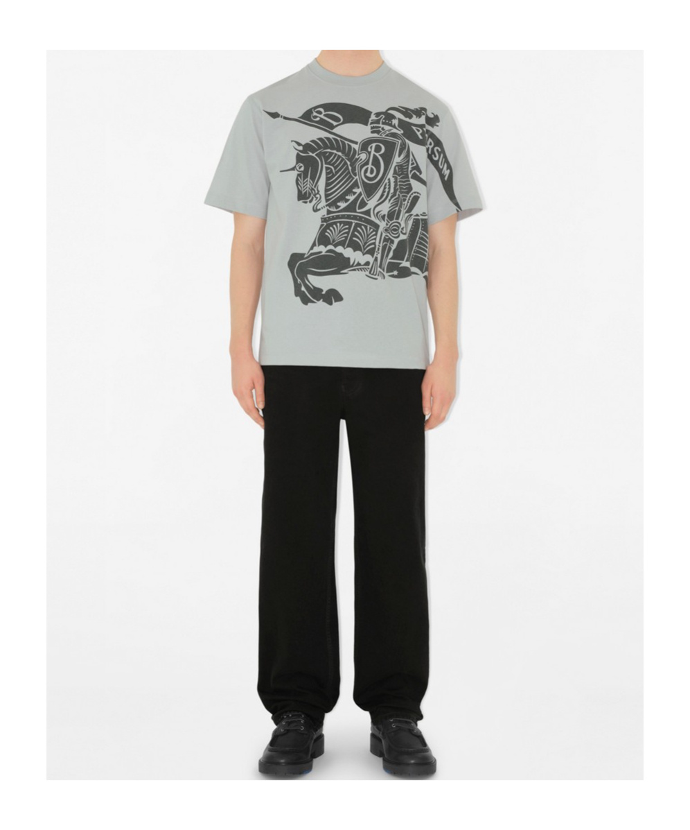BURBERRY Burberry Equestrian Knight-Motif Crewneck T-Shirt
